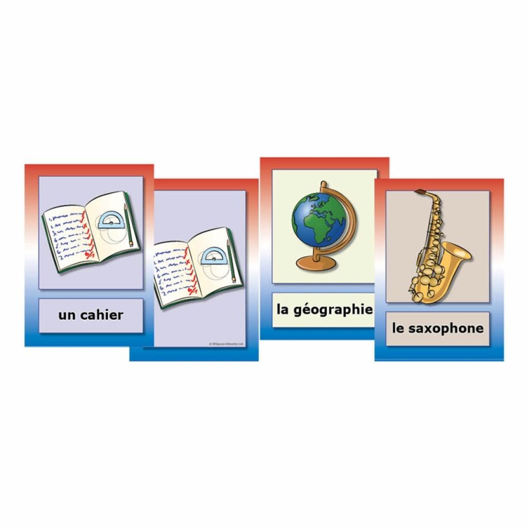 School Subject, Classroom Objects & Musical Instruments Flashcards
