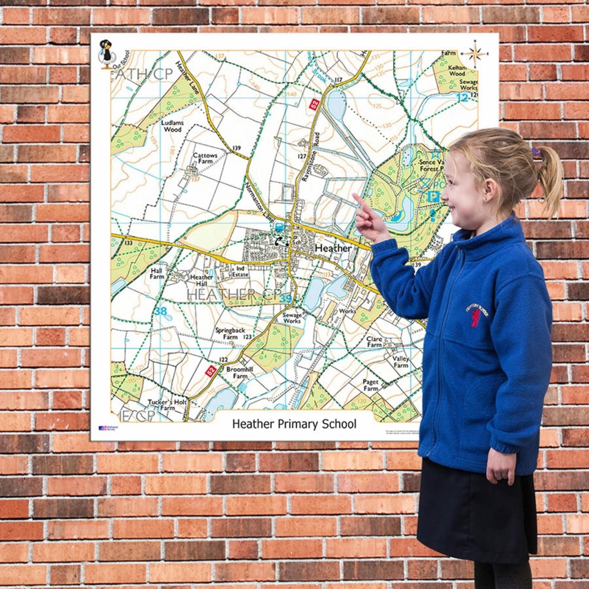 School Playground Signs - OS map