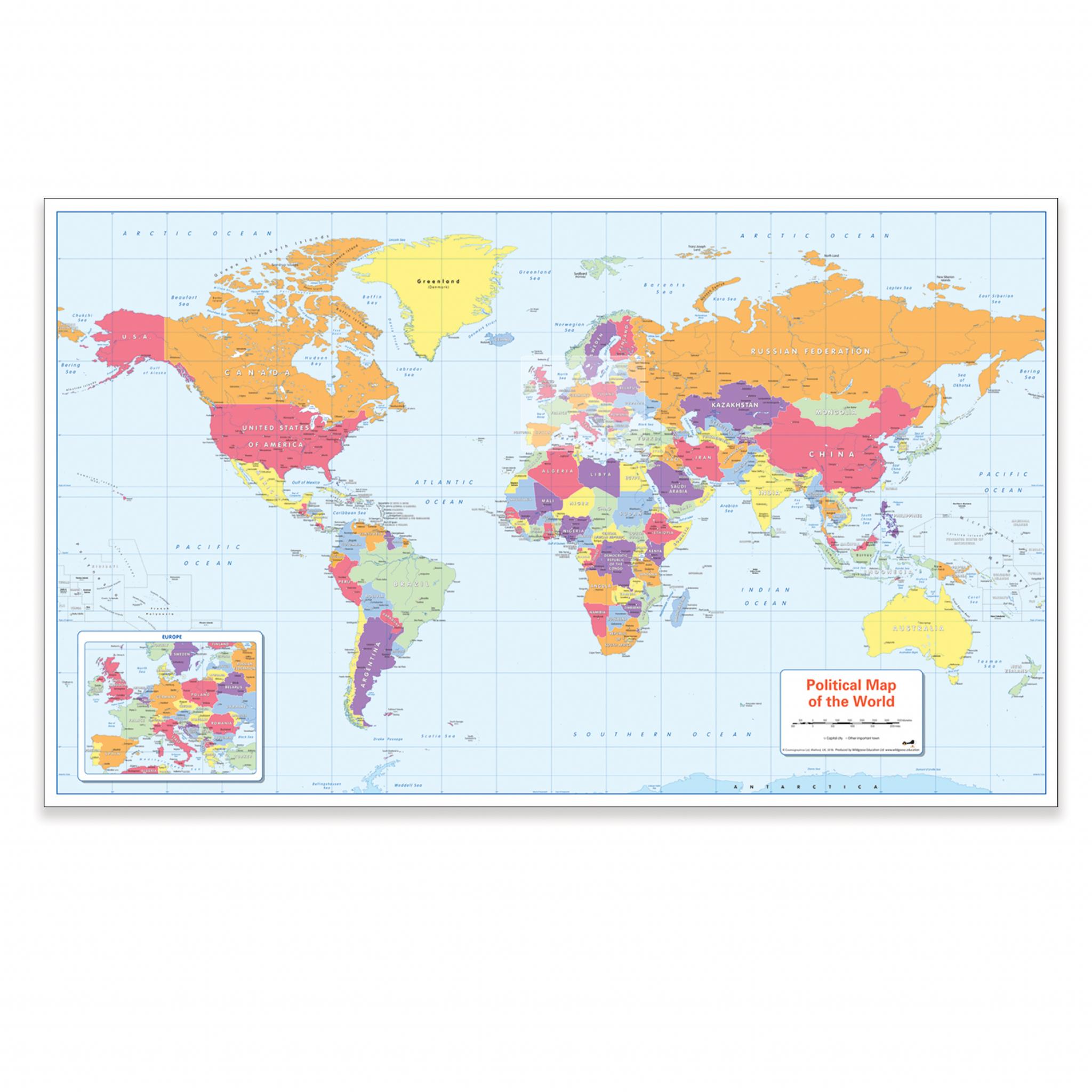 Colour Blind Friendly Map of the World | Wildgoose Education