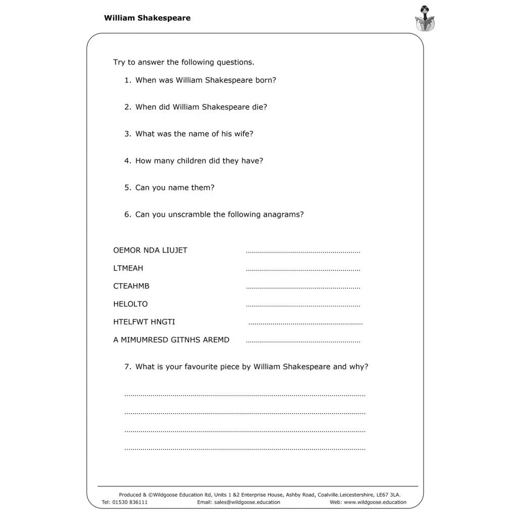 William_Shakespeare_Quiz | Wildgoose Education