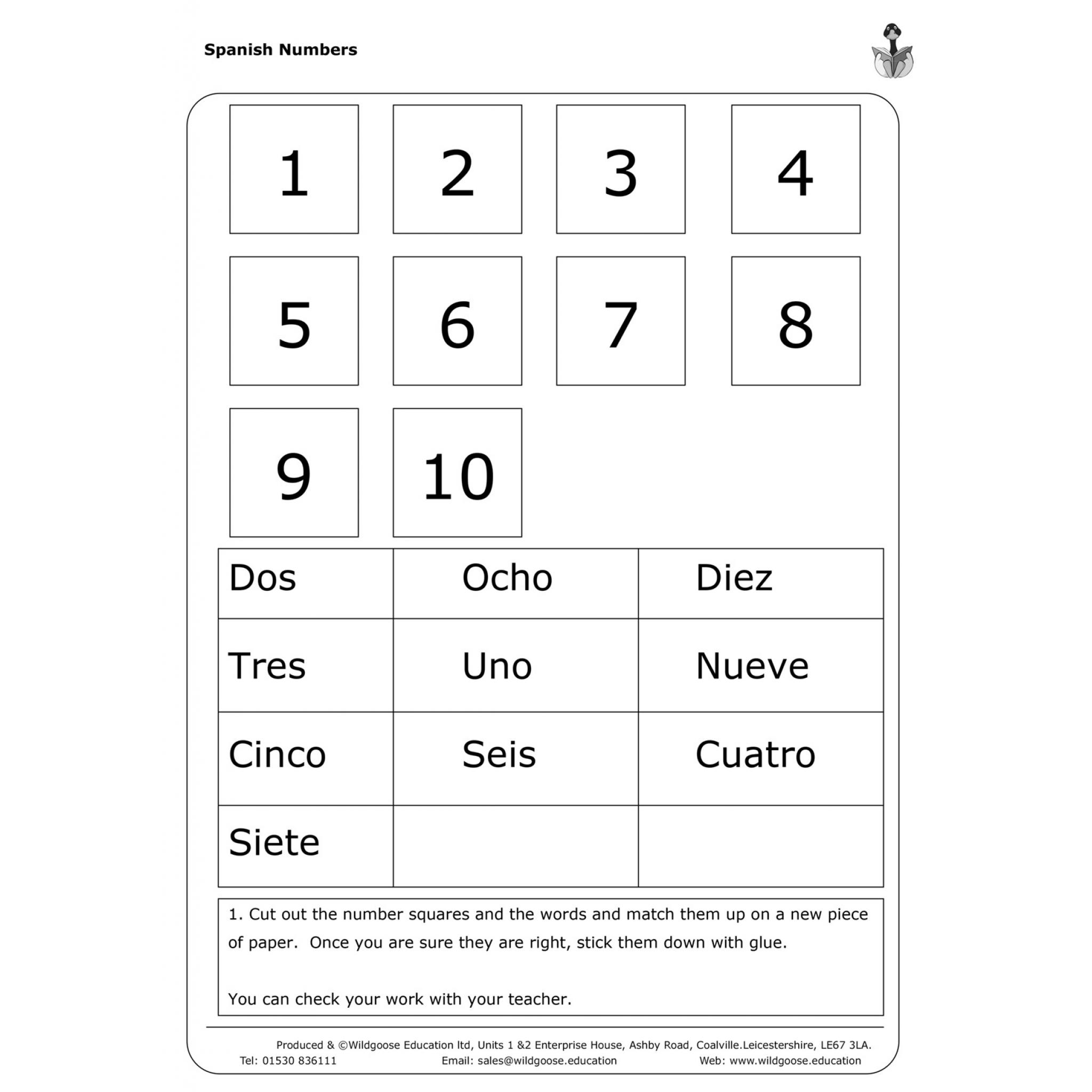 Spanish_Numbers | Wildgoose Education