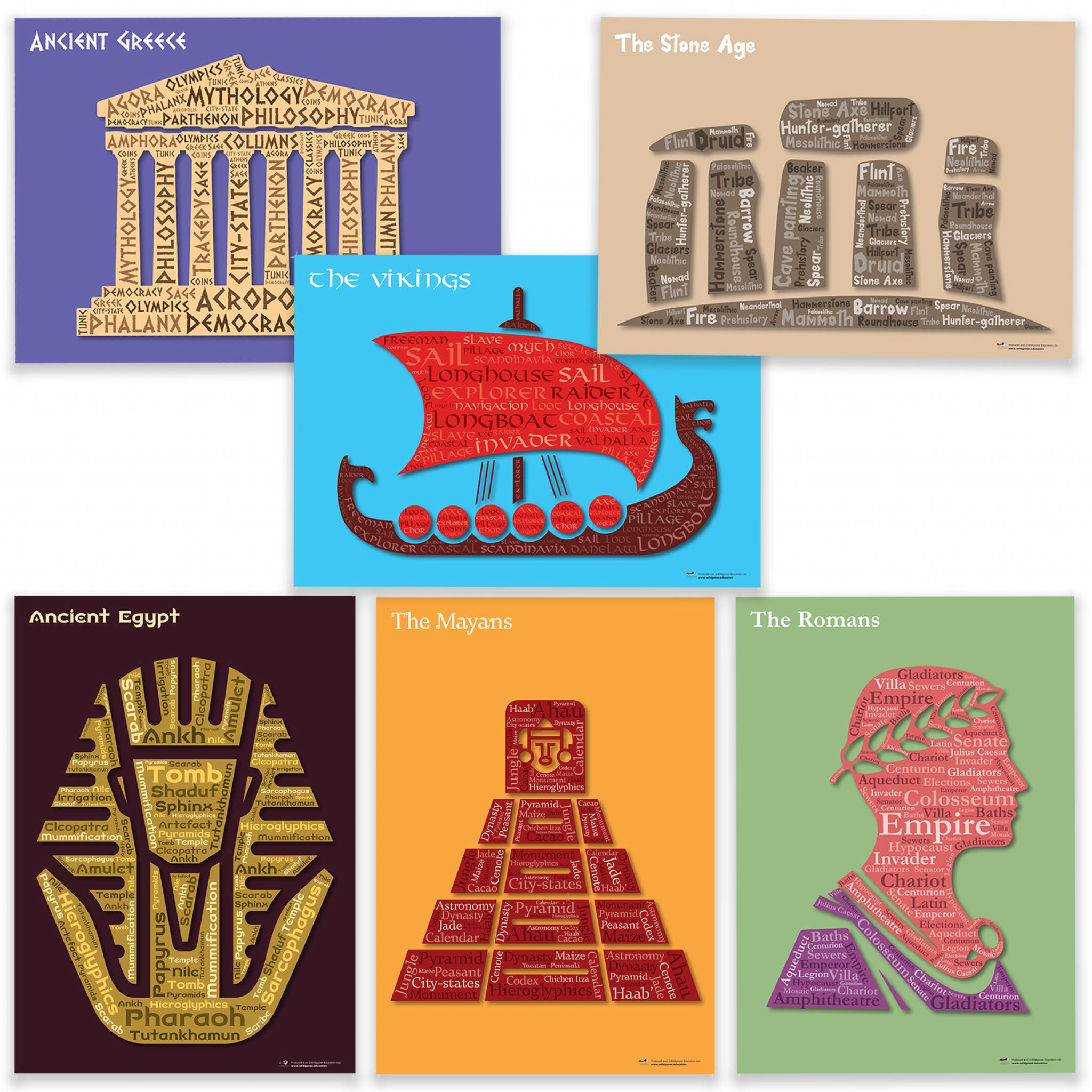 History Word Cloud Posters | Wildgoose Education