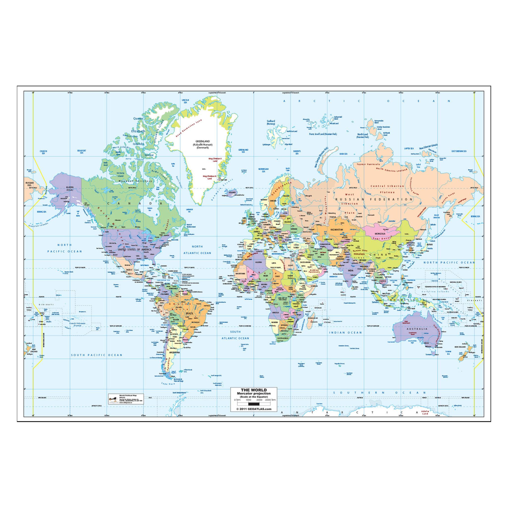 Reversible World Map | Wildgoose Education